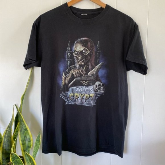 Vintage | Shirts | Vintage Tales From The Crypt Cryptkeeper Black ...